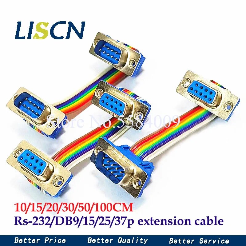 LISCN D-SUB DIDC RS232 COM Extension Cable