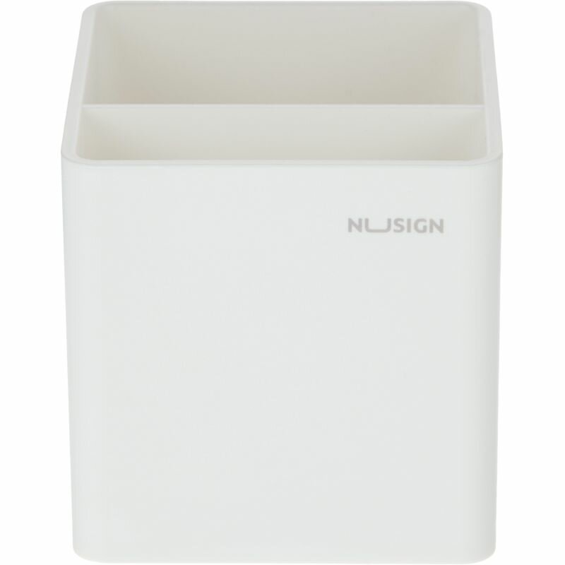 Deli Подставка-органайзер, Nusign, 2 отделения, белая