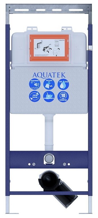 Инсталляция для подвесного унитаза Aquatek Easy Fix 51 INS-0000009+ KDI-0000006.