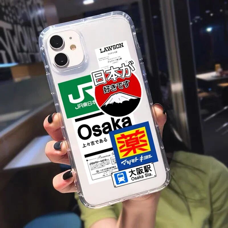 Японский чехол для телефона с этикеткой Токио Осака Канагава для Iphone 16 14 Pro -3, For iPhone 15