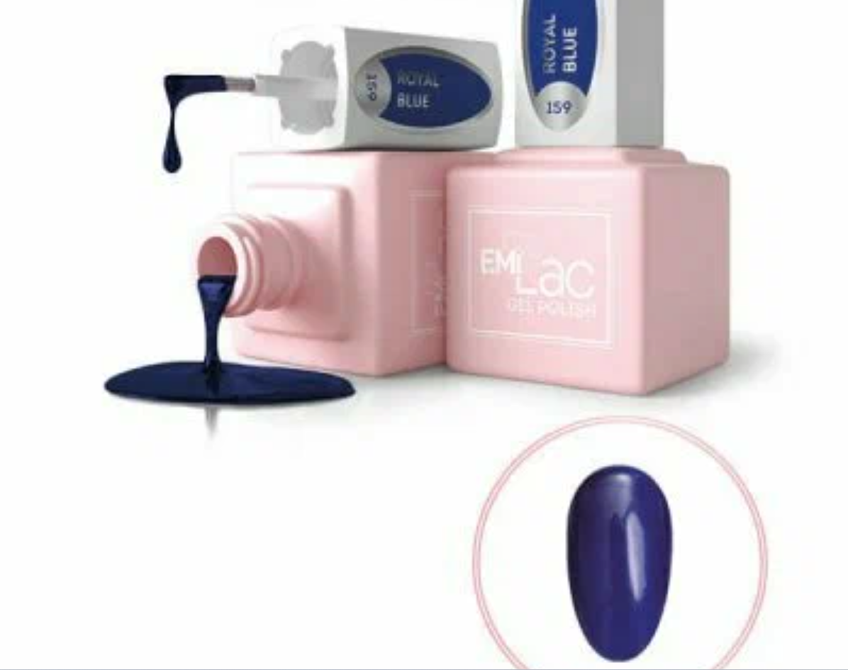 E.MiLac, Fashion Queen, Гель-лак, Королевский синий, №159, 9 мл