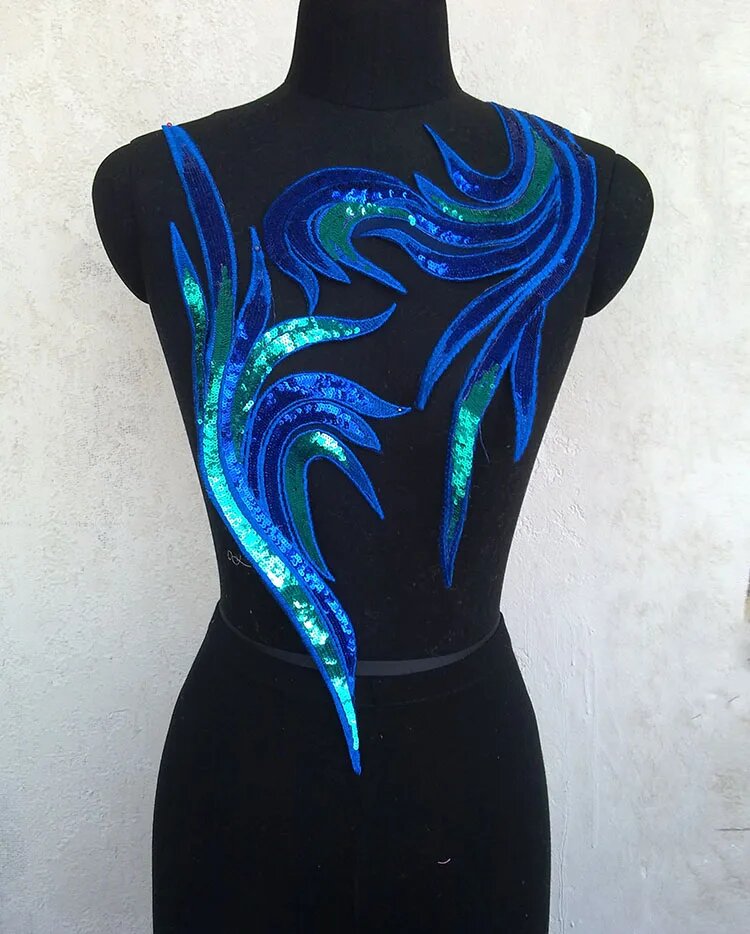 Декоративный элемент для гимнастики, бирюзовый, Style1 Blue