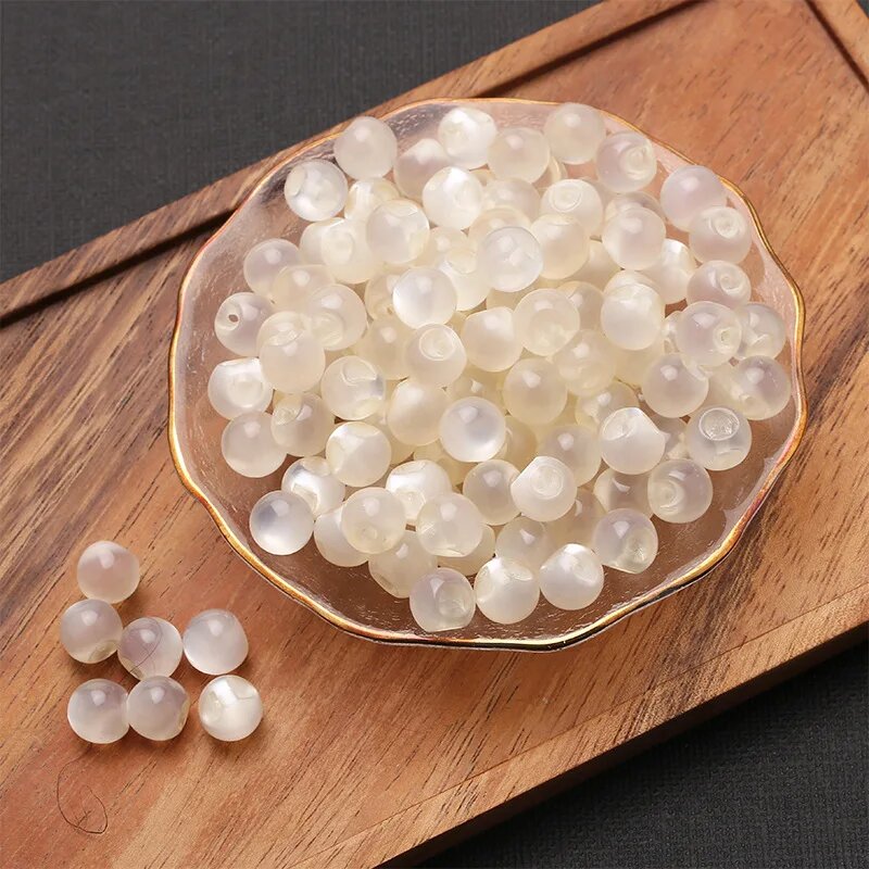 Пуговицы ZheHui китайские кнопки-лягушки с жемчугом 10 шт. Белый, 11.5mm 10pcs, beige