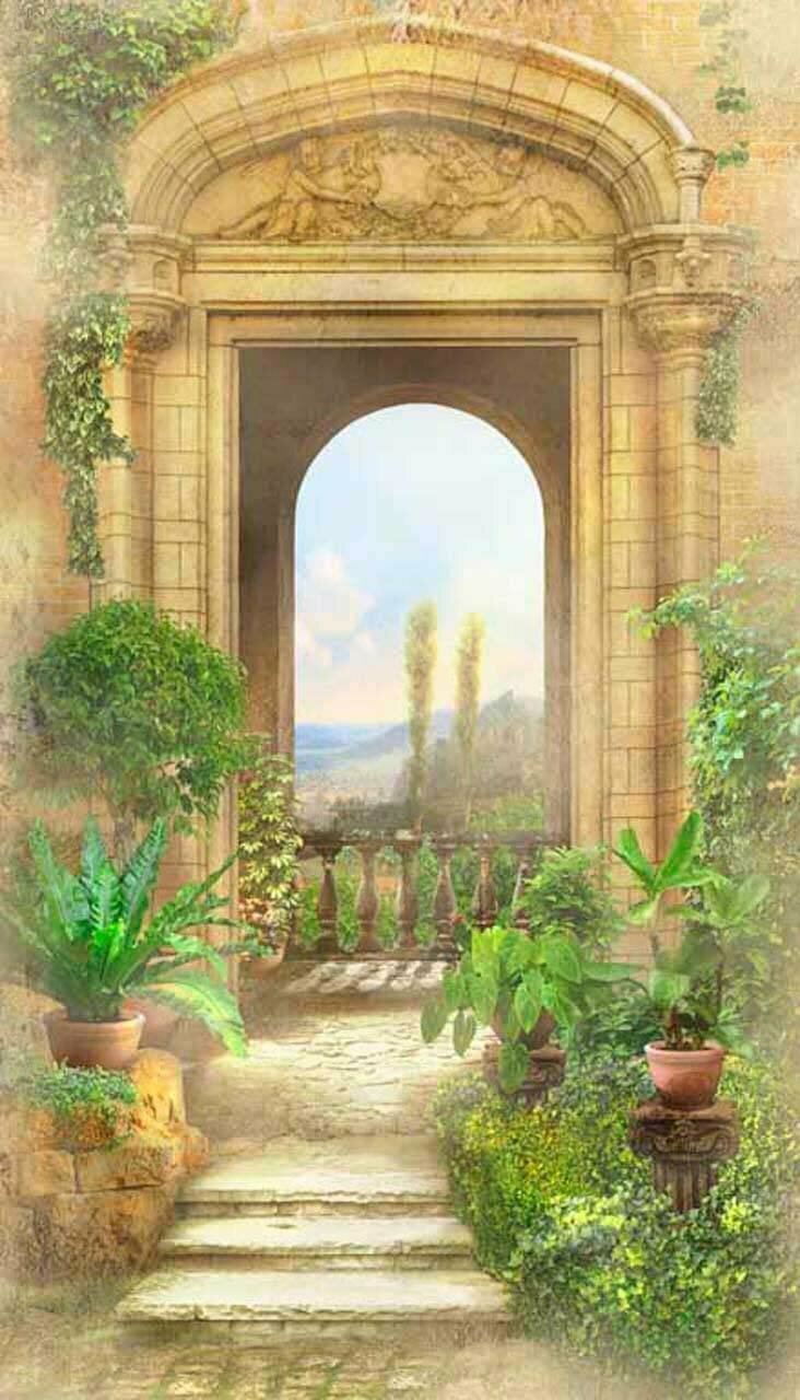 Фотообои Классическая арка 11-059-S-Флекс 270 x 200 см (ВхШ) Бесшовные, флизелиновые, влагостойкие обои MasterFresok