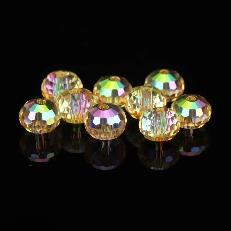 QIAO Граненая хрустальная бусина 6мм 8мм 6mm-100pcs, 6