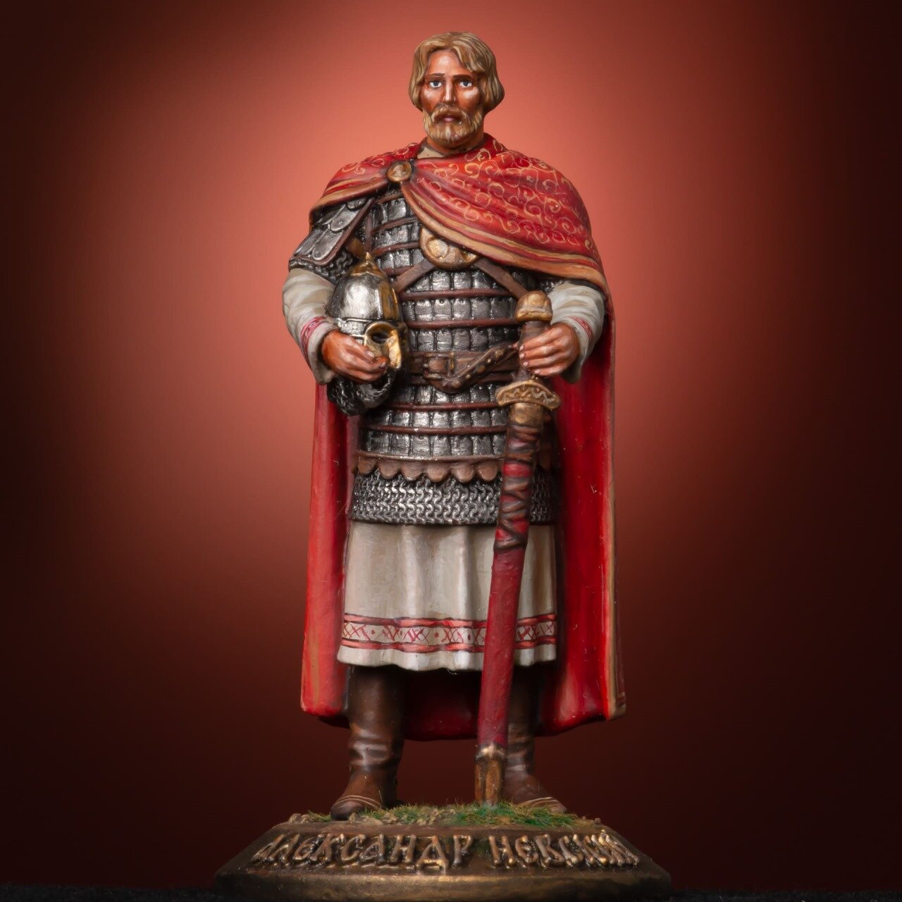 Оловянная миниатюра Князь Александр Невский (Герои Невской битвы) (5.1-020)