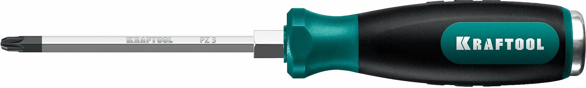 Ударная отвертка KRAFTOOL IMPACT PZ 3, Cr-Mo сталь, сквозной стержень 250035-3