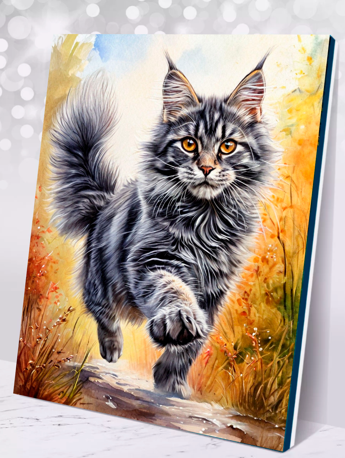 Картина по номерам "Мейн-кун" 40х50 см, хлопковый холст на подрамнике, акрил, Hobby Home