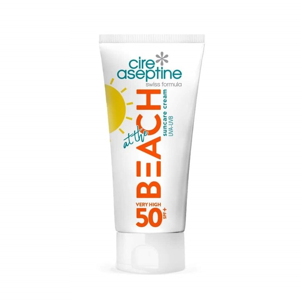 Крем для тела солнцезащитный Cire Aseptine Крем At the Beach Sun Care Cream 50 SPF 150 мл Увлажняющий с пребиотиком