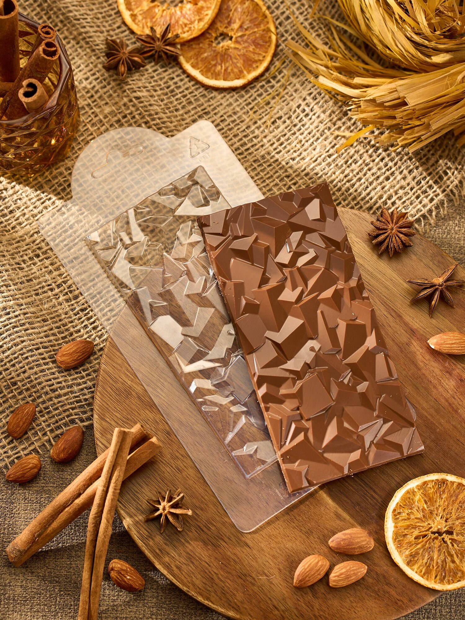 Кристаллы форма пластиковая для мыла и шоколада