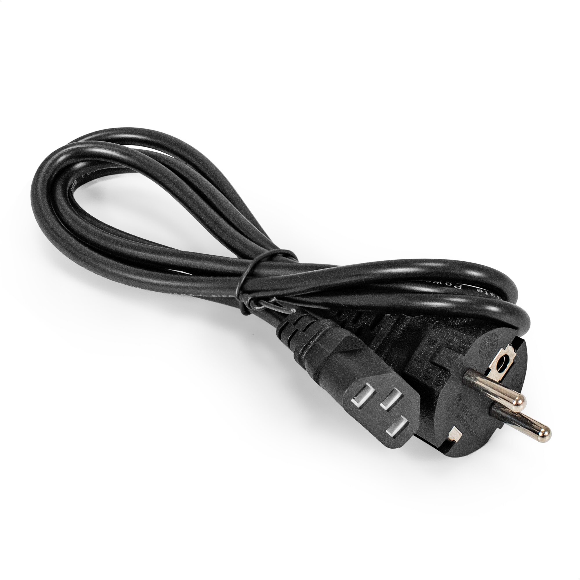 Кабель питания ExeGate Power PC-1.5P-Schuko->C13/3x0.75Cu (Евровилка Schuko->C13, VDE-250V-3*0.75mm2, медь, черный, 10A, 1.5м) EP280643RUS