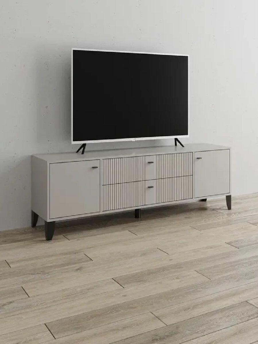 Тумба ТВ ПАРУС-10 кашемир/сантьяго софт 1802х530х400 мм