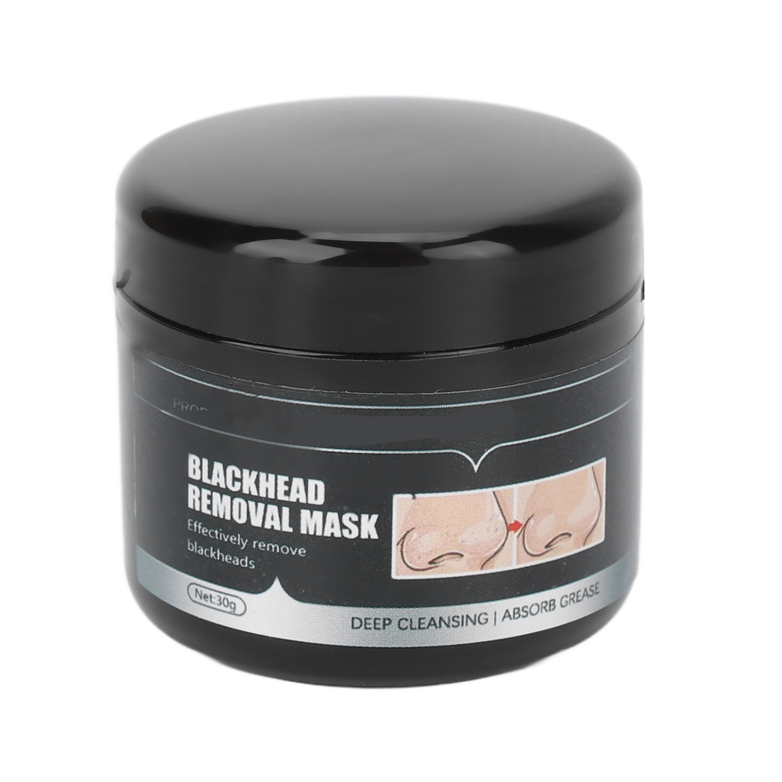 Глубоко очищающая маска для удаления черных точек на 1,1 унции, маска для удаления черных точек в носу с бамбуковым углем, средство для очищения пор от прыщей для чистой кожи