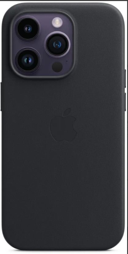 Чехол LEATHER CASE с анимацией для iPhone 16 PRO MAX (черный)