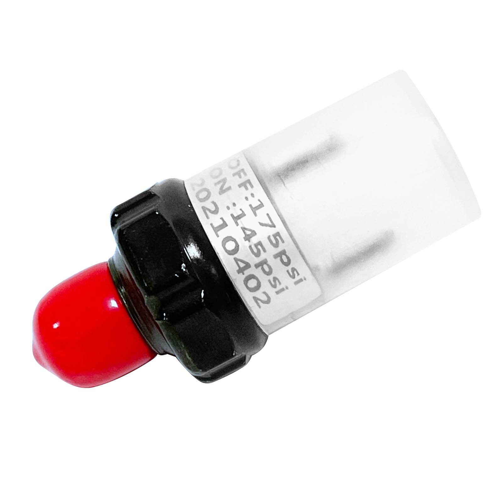 Реле давления воздуха, крепление на баке, резьба 1/4' NPT, 145-175 PSI/12/24 В, для компрессоров поездов/воздушных гудков.