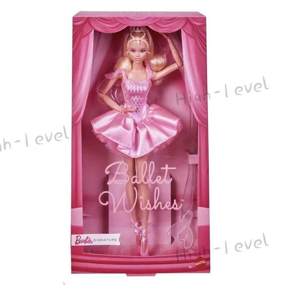 Кукла Barbie Ballet Wish, 2024 Collector's Edition, темно-розовая