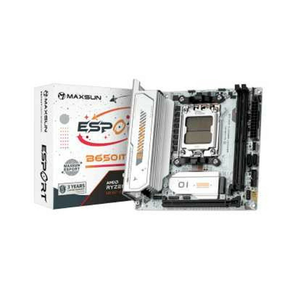 MAXSUN Материнская плата MS-eSport B650ITX WIFI ICE Socket AM5 2хDDR V 2хM.2