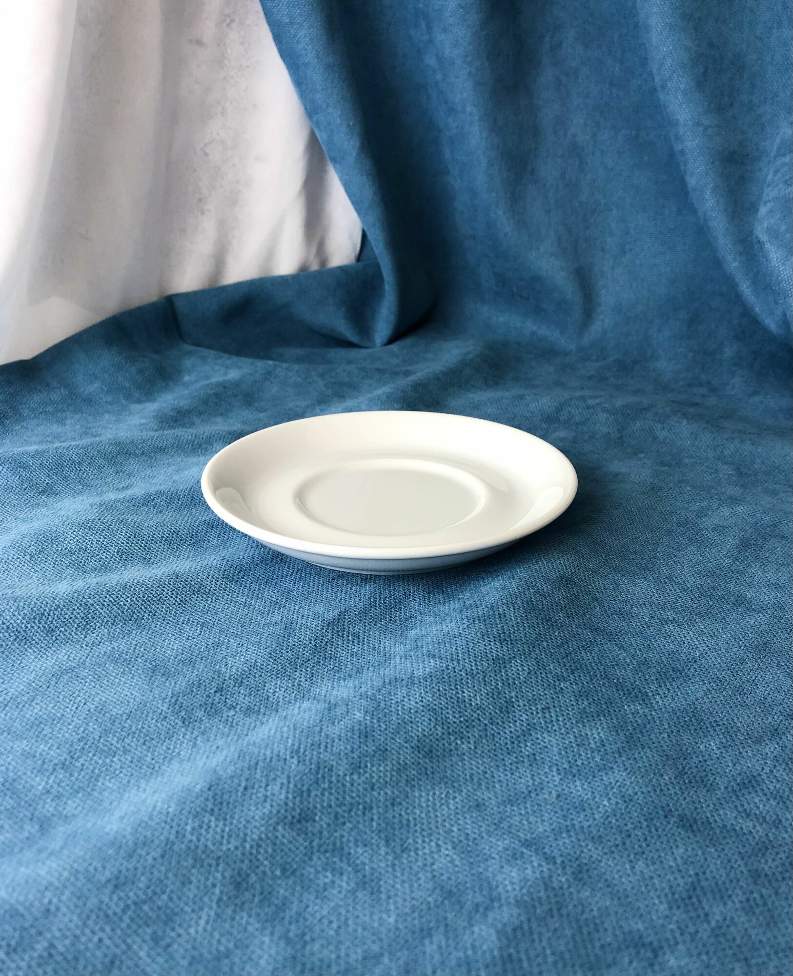 Блюдце Кашуб-хел Набор 6 блюдец Фарфор Диаметр-13.5 Высота-1.5см Белый