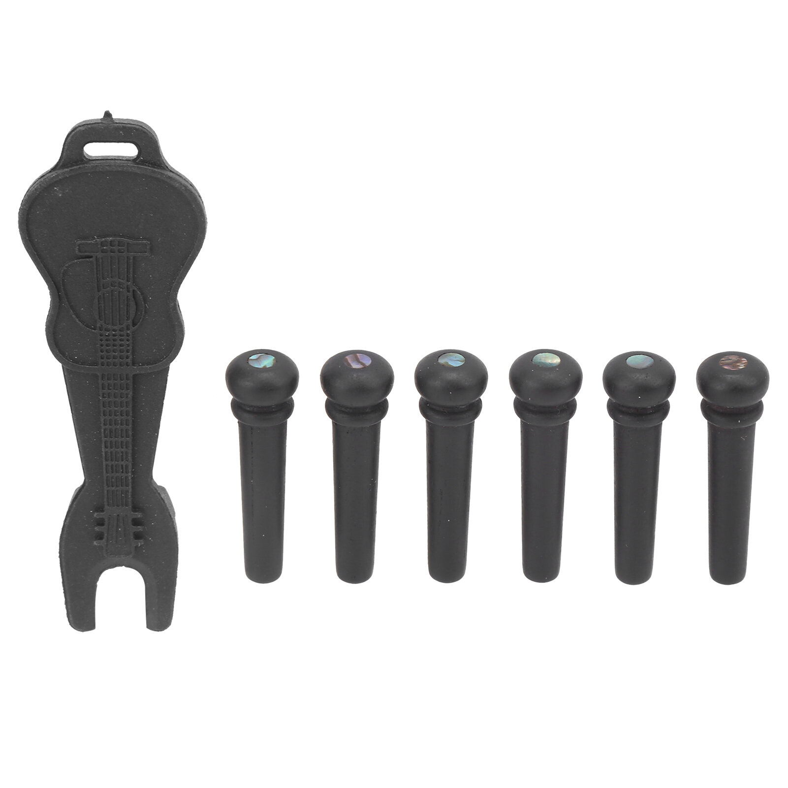 Инструмент для извлечения штифтов для гитарного бриджа, аксессуары для ремонта струнных инструментов из черного дерева, запасные части.