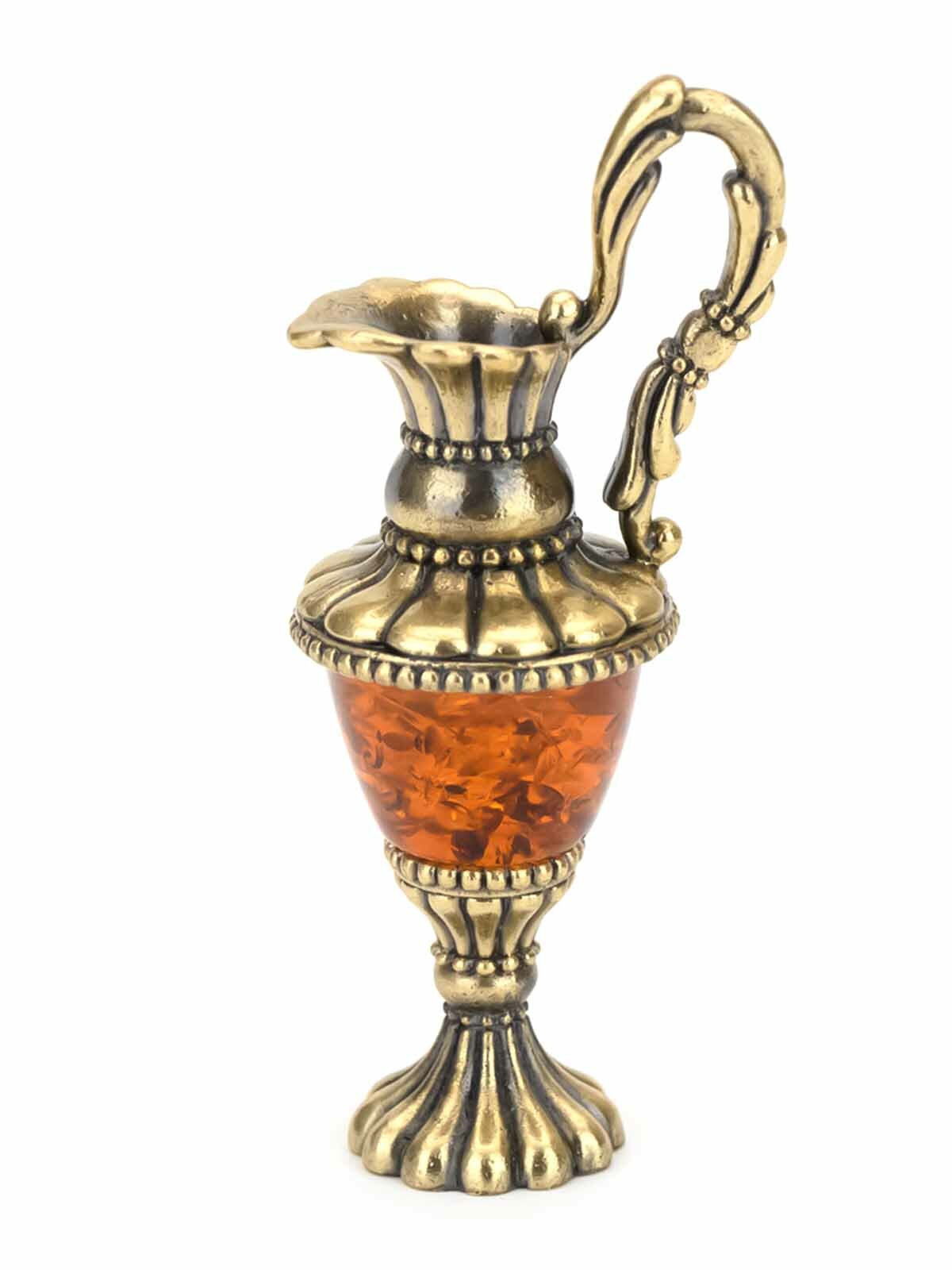 Сувенирная фигурка - Кувшин Алладина, Балтийский Янтарь, 6,0 см