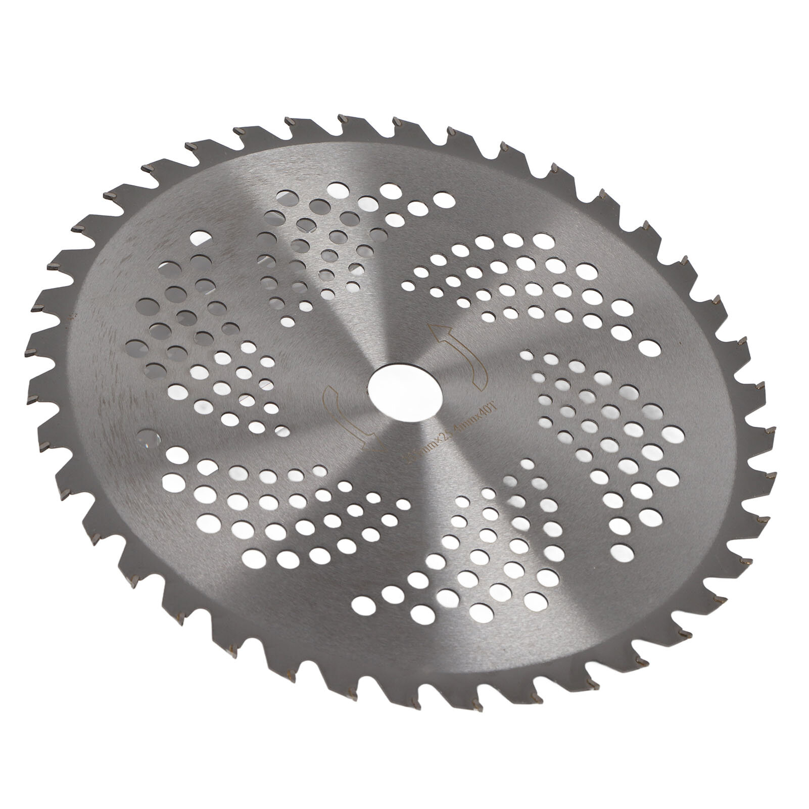 Пильный диск для кустореза, газонокосилки, триммера для травы, 40 зубьев, садовый инструмент, 255x25,4 мм.