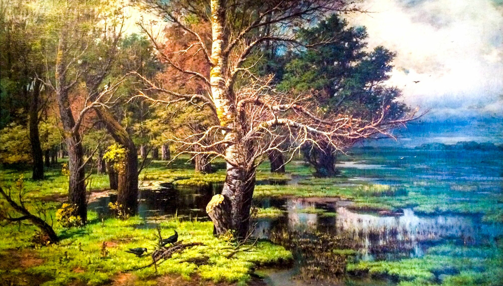 Картина Судковского Руфина Пейзаж 80х45 см