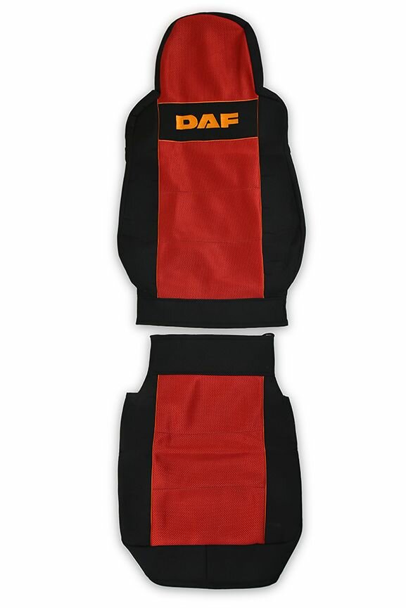 Чехол сиденья DAF Super Space Cab, на переднее сиденье, износоустойчивый жаккард, красный