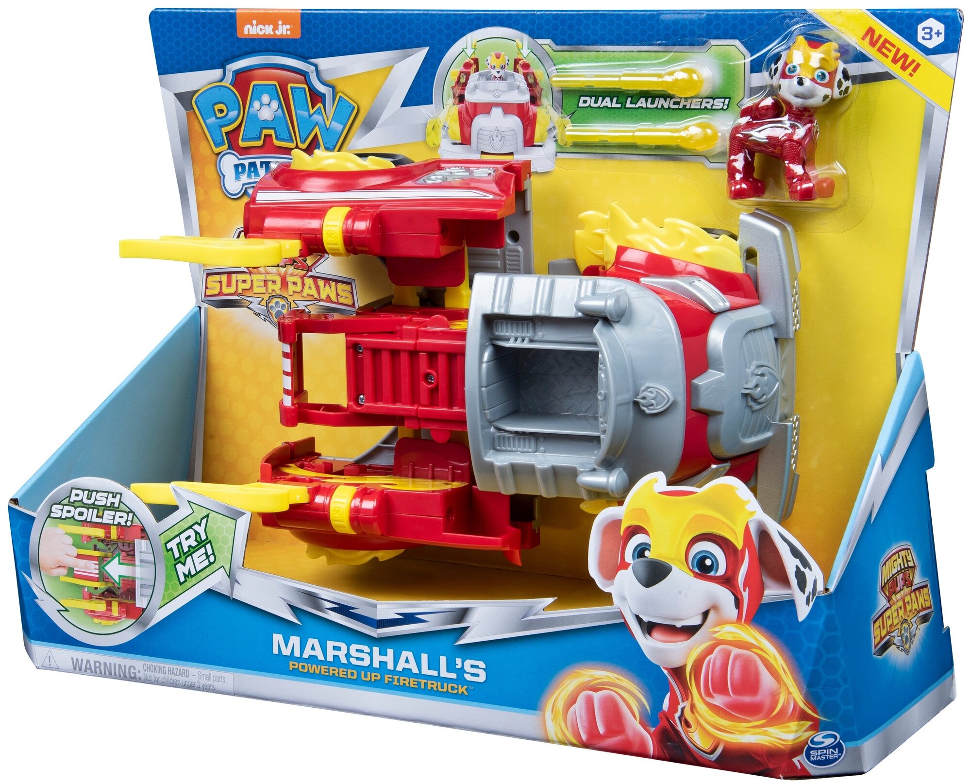 Nickelodeon Игровой набор "Щенячий патруль: Мега щенки" - Маршалл на автомобиль-трансформере 6053686