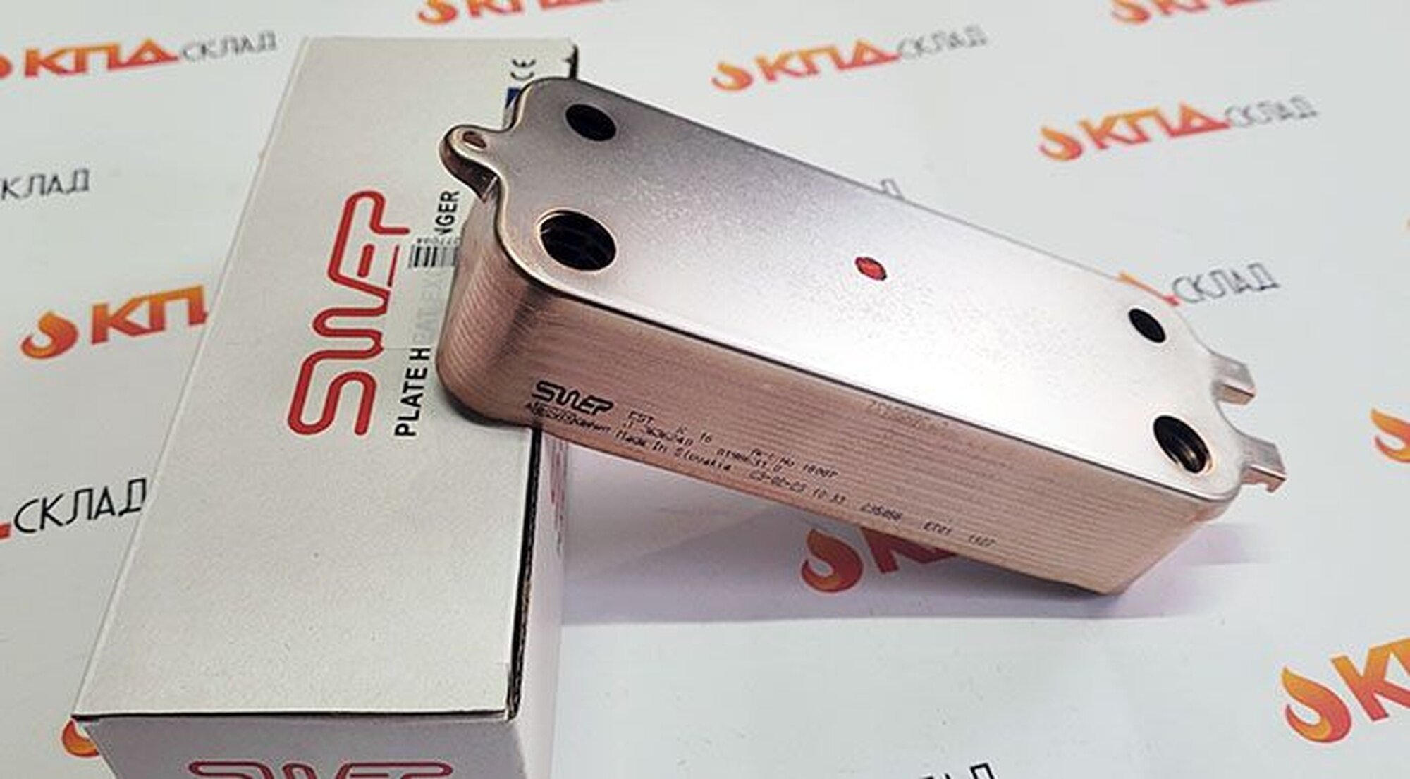 Теплообменник ГВС SWEP 16 пластин для Bosch/Buderus арт. 87186446230