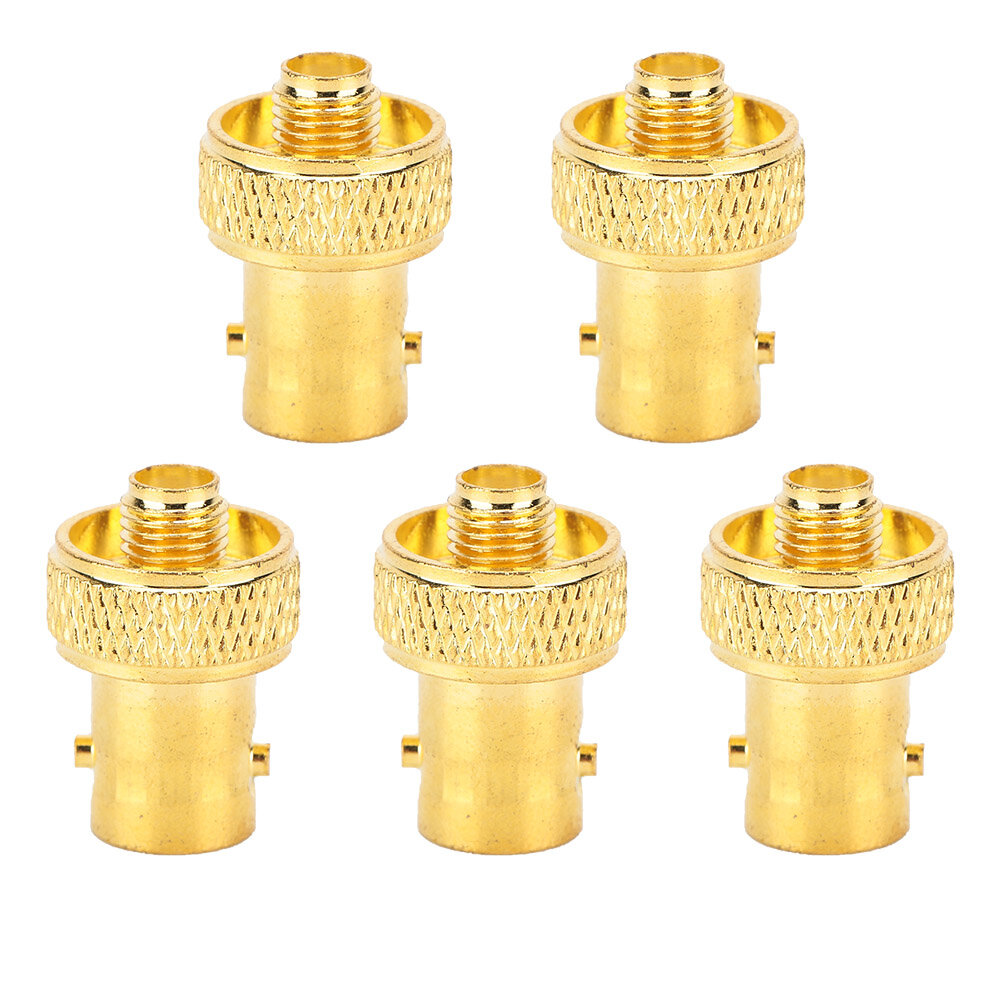 5pcs BNC Female to SMA RF Coaxial Adapter Converter Connector
