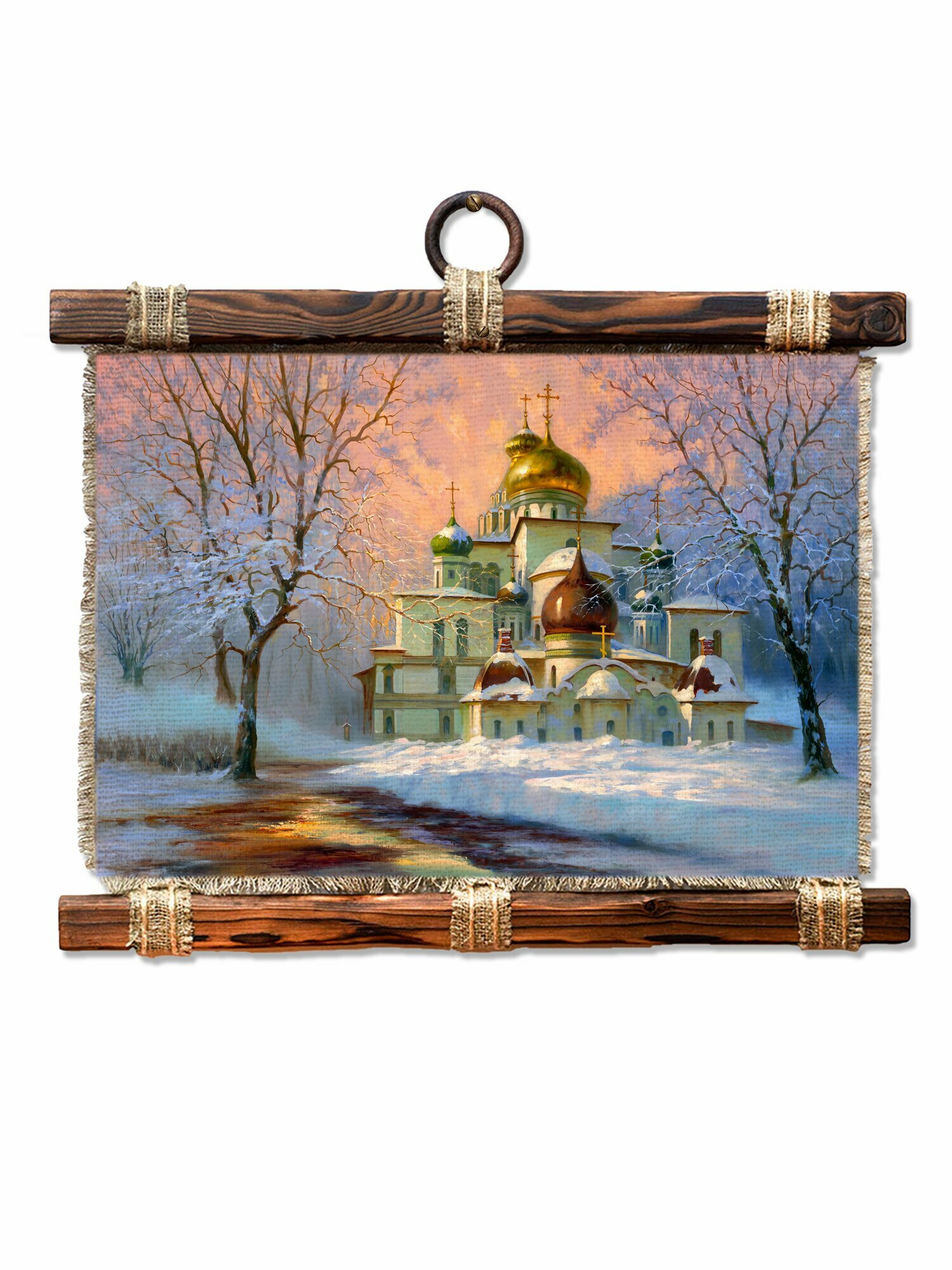 Панно ручной работы Универсальный свиток Собор горизонтальное А. Милюков