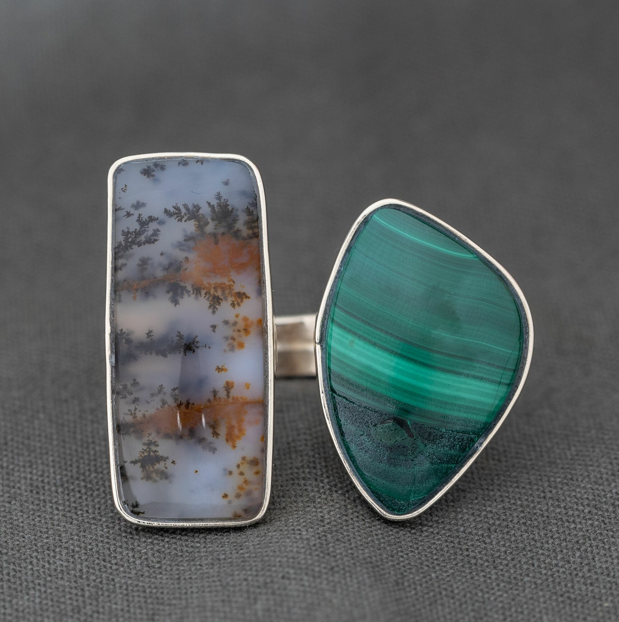 Кольцо, агат