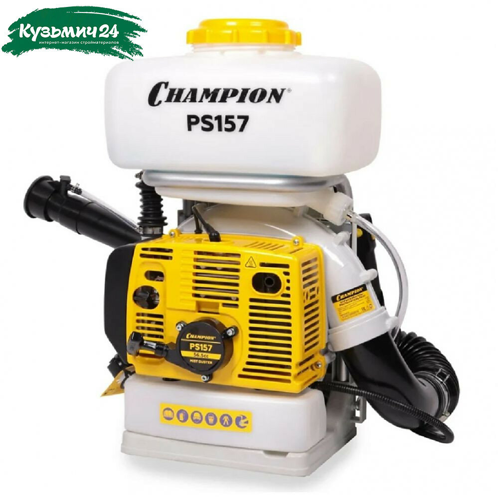 Опрыскиватель Champion PS157, бензиновый, 2,6кВт, 14л, ранцевый подвес, 1 шт.