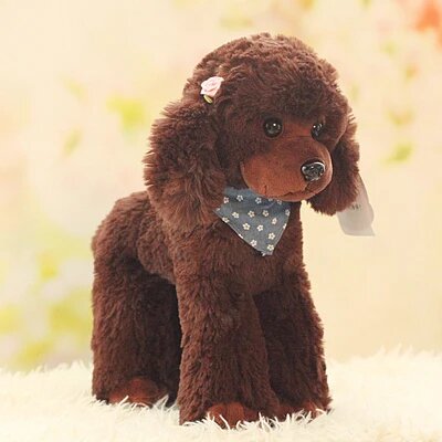 Плюшевый пёсик-пудель Cool Peach Love dark brown 1pc