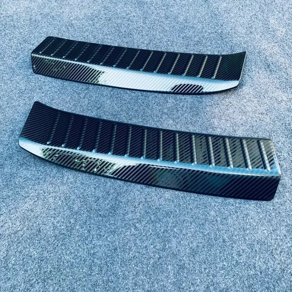 Для Mazda Cx-5 Cx5 2017-2022 защита кромок багажника автомобильной двери Steel Carbon Fiber