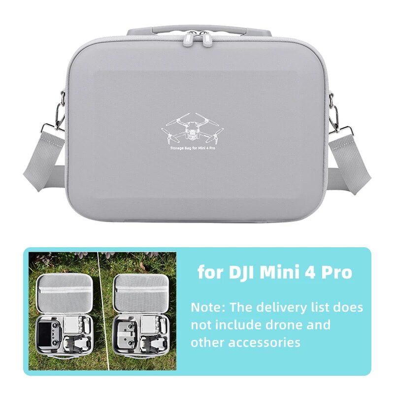 Портативная сумка для хранения для DJI Mini 4 Pro, чехол из искусственной кожи, дорожная сумка на плечо, устойчивая к царапинам сумка, аксессуар для дронов