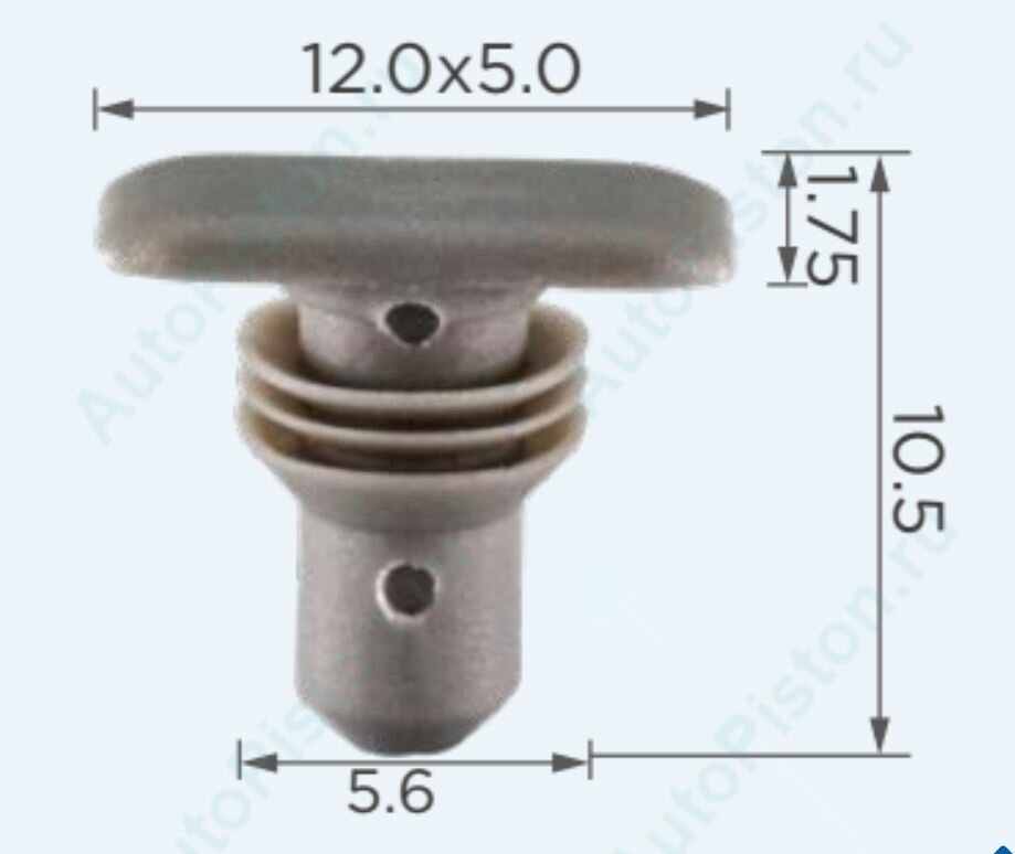 Клипса автомобильная Skoda, VW уплотнитель