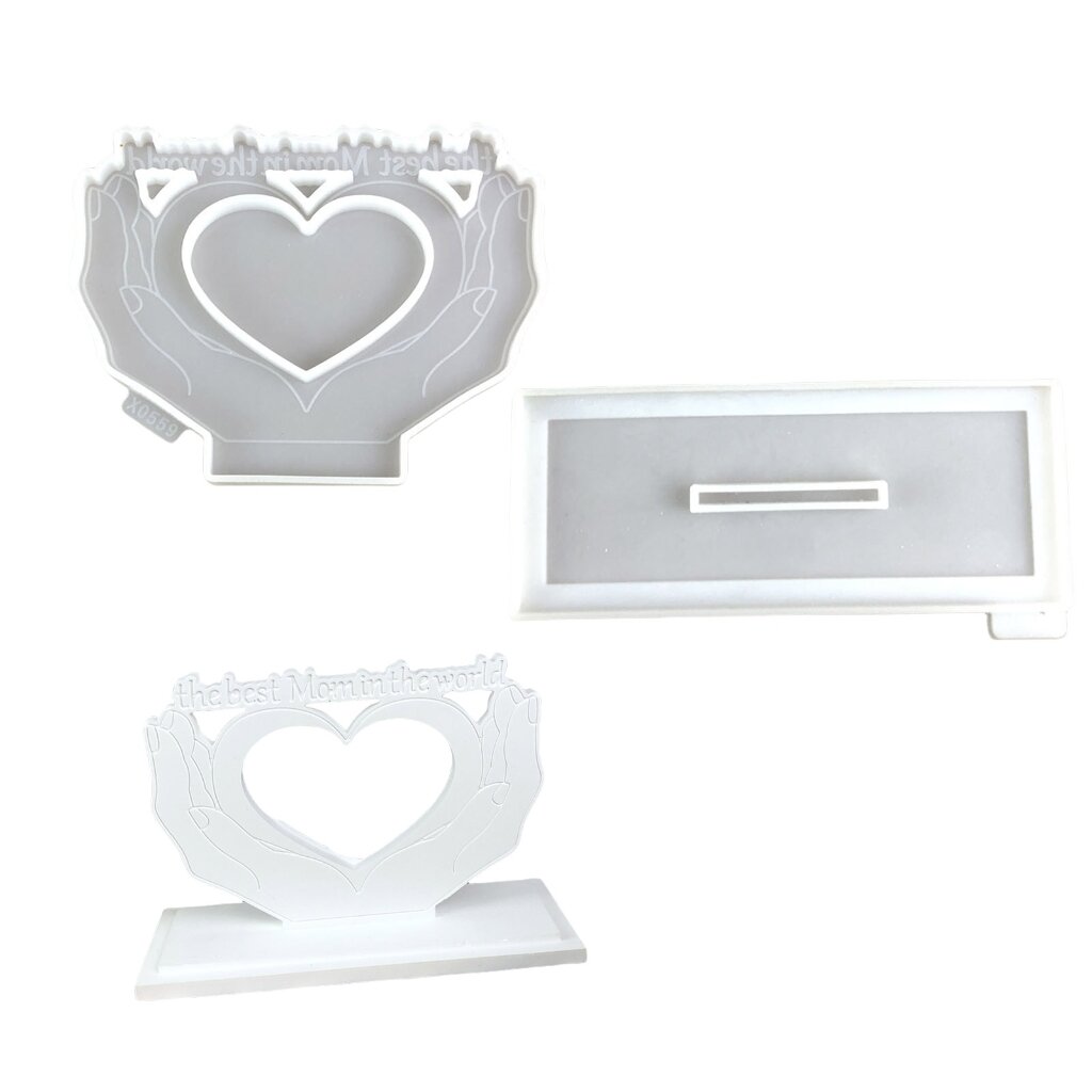 Форма для изготовления Каркаса Из Эпоксидной смолы В Форме Сердца Гибкая Форма Для Украшения В Форме Сердца Для Создания Уникальных Предметов домашнего Декора и Сувениров На память