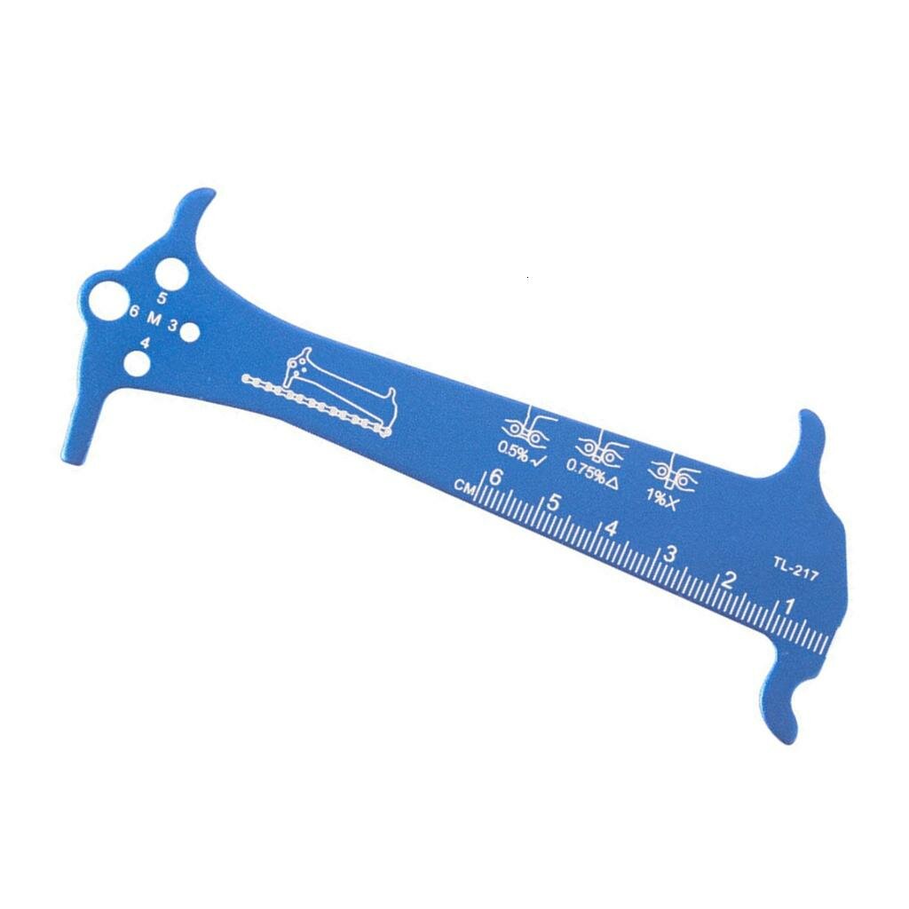 Индикатор износа цепи велосипедов Инструмент для ремонта, Синий