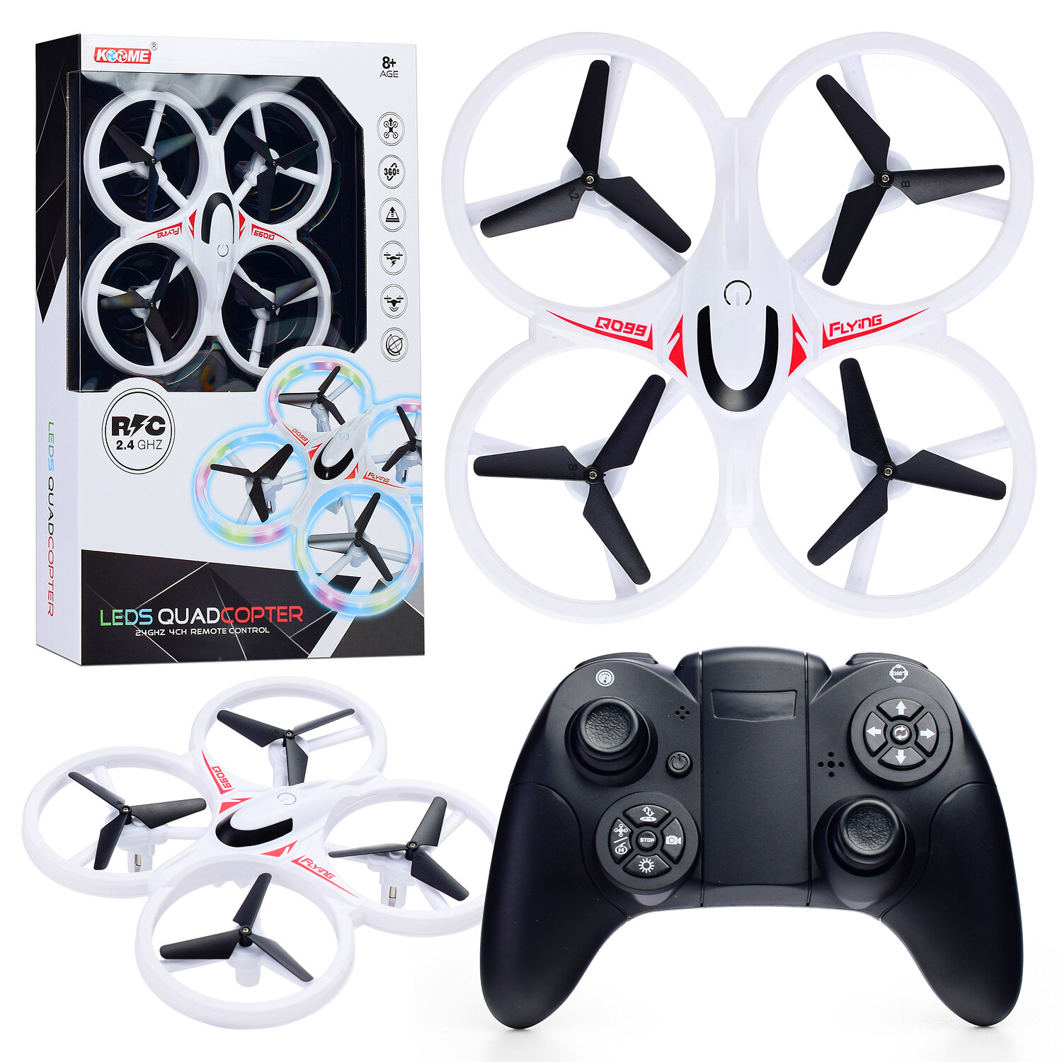 Квадрокоптер Q099W "Скай" р/у, 27 MHz, 17.5х17.5х5.5 см, детям от 8 лет