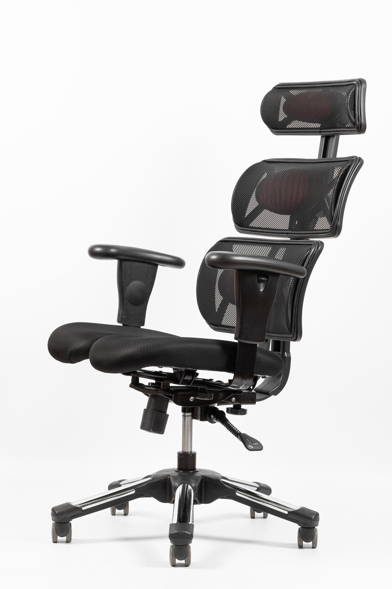 Компьютерное кресло Hara Chair Doctor Fresh, обивка: спинка - сетка, сиденье - сетчатая ткань, цвет: черный