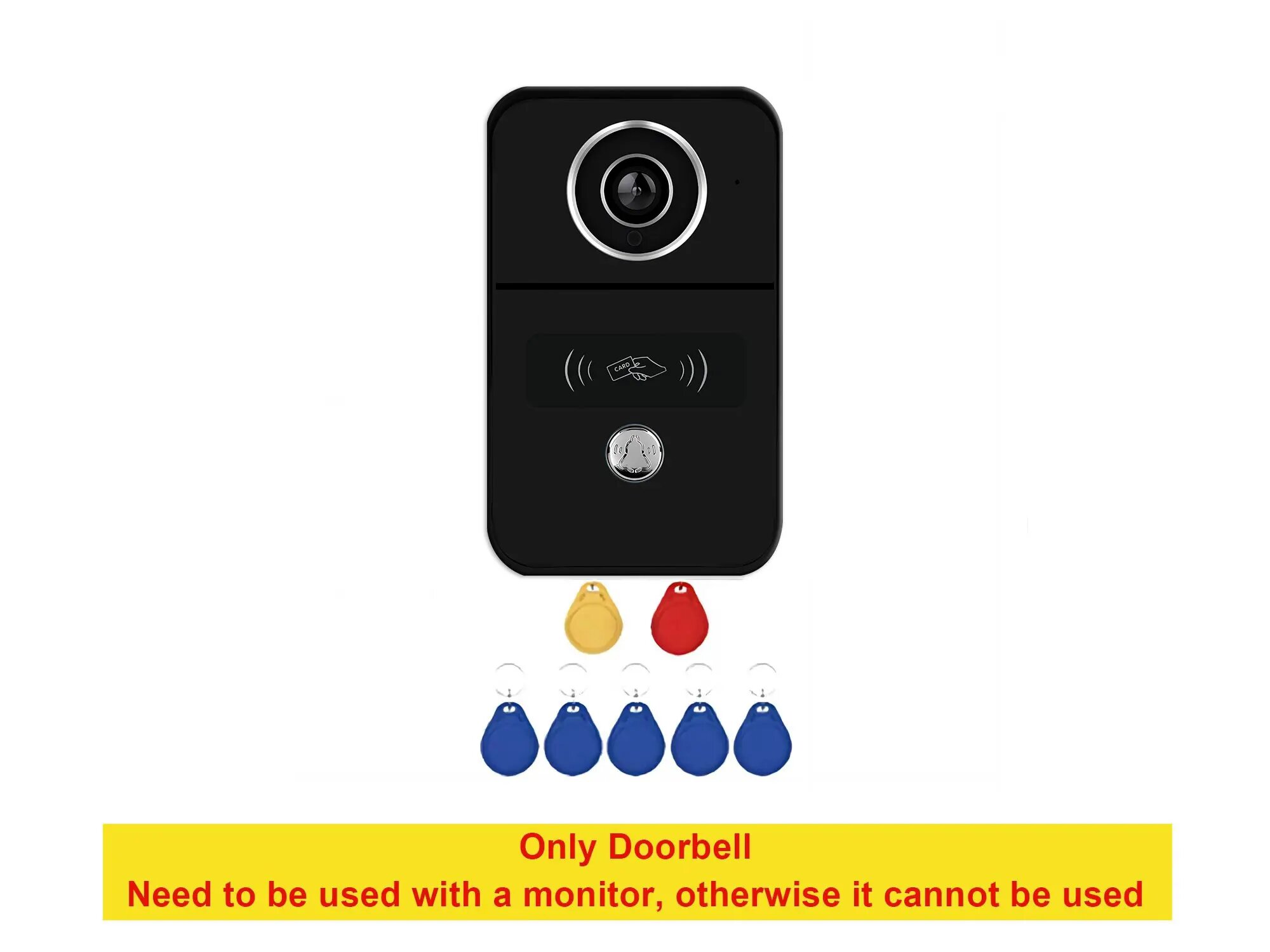 Видеодомофон Anjielo TUYA Smart 1080P 7 дюймов Doorbell Black