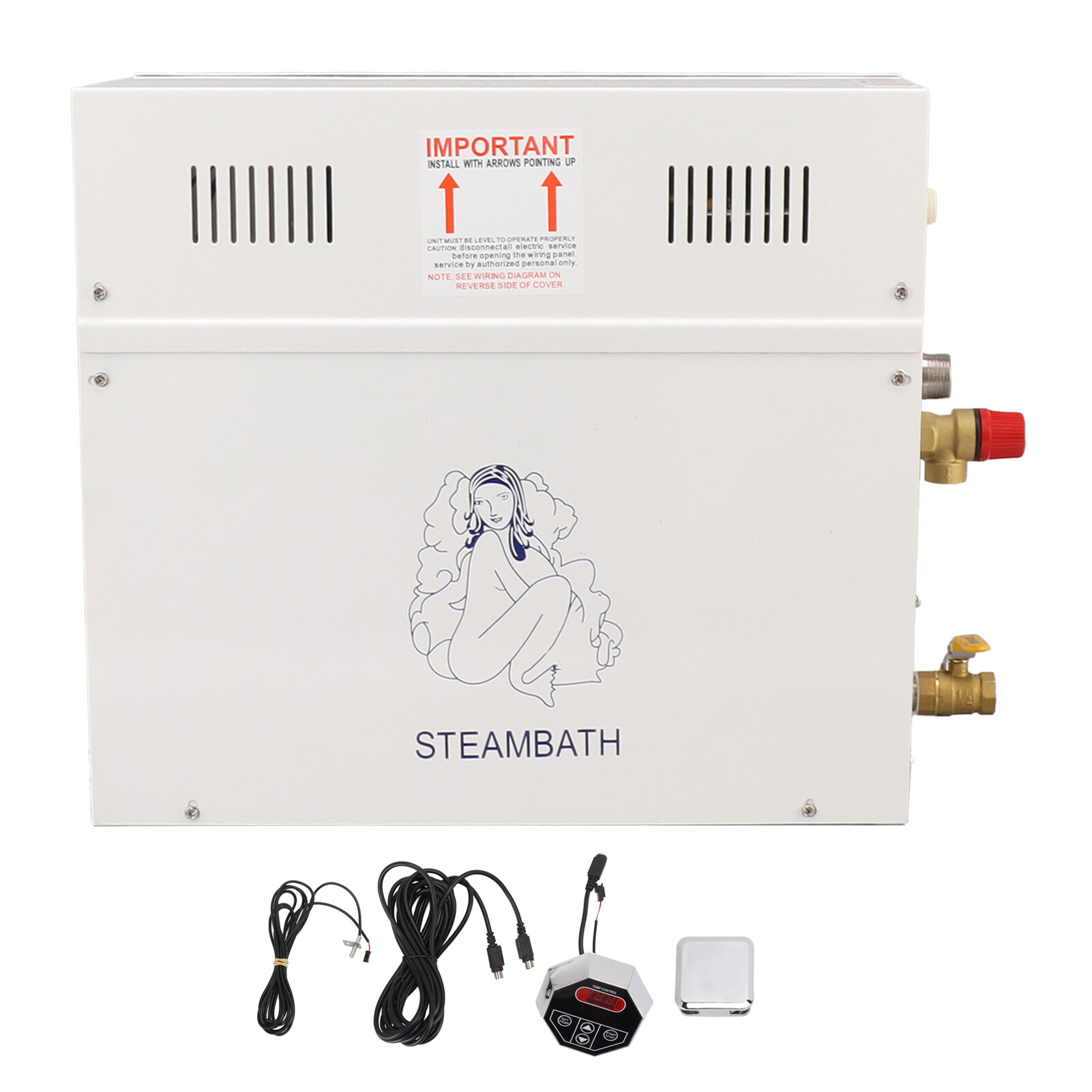 Парогенератор мощностью 9 кВт, самодренажный парогенератор для душа, система для ванной комнаты, сауны для спа, 220 240 В