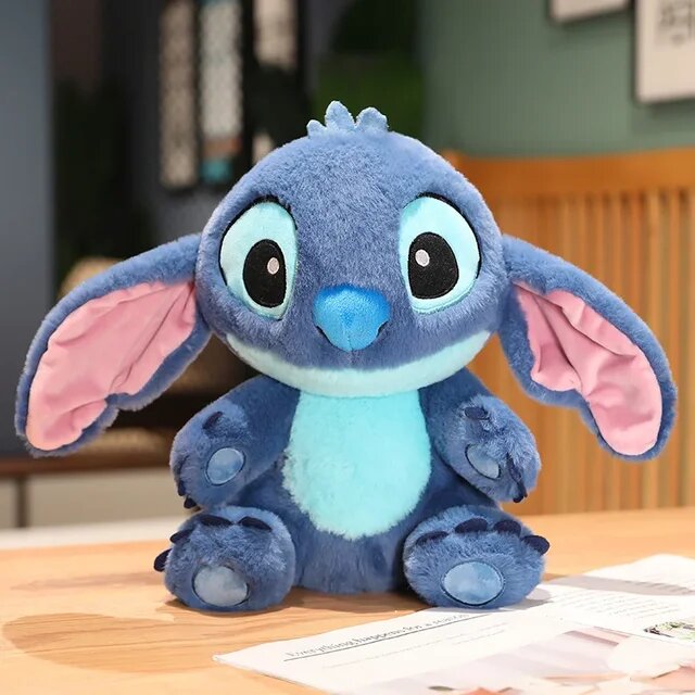 Мягкая игрушка Disney Lilo and Stitch, плюшевая игрушка Stitch, милая рождественская подушка Stitch, мягкий плюшевый ангел, рождественский подарок для девочки, Height,30-35cm