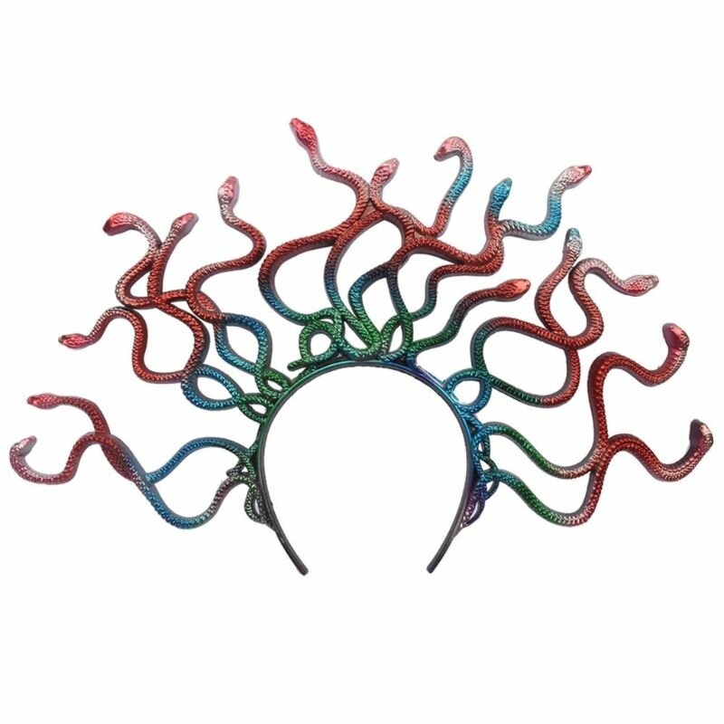 Повязка На голову Со Змеей-Медузой из Древнегреческой мифологии-Разноцветная 1
