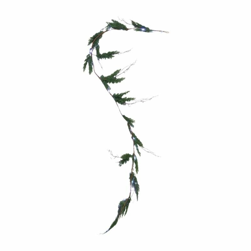 Рождественское украшение из виноградной лозы с имитацией гирлянд ротанга-L