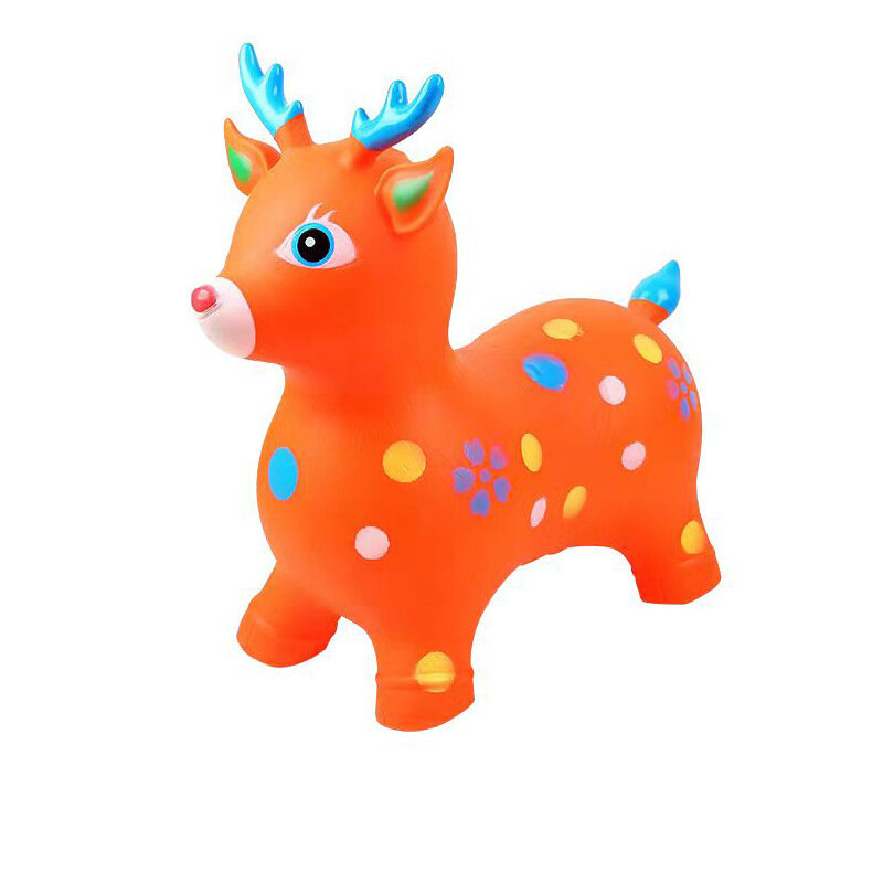 Надувная игрушка лошадь, прыгающая лошадь, прыгающий олень, экологически чистая резина, уличная музыкальная лошадка для малышей, прыгающее животное