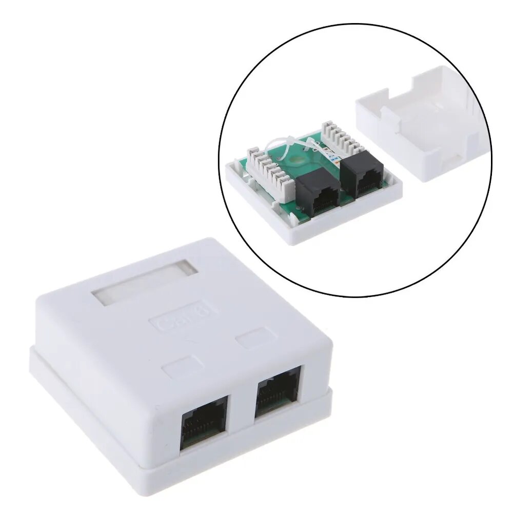 Кабель для интернет-соединения RJ-45/RJ-45, белый