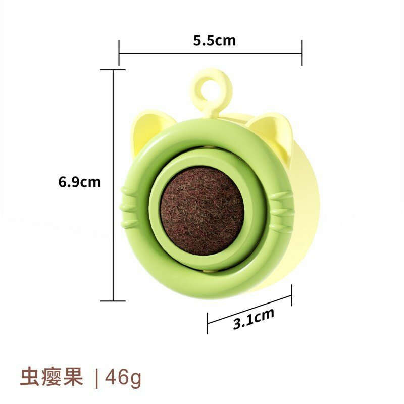 Игрушка для кошек, прорезывание зубов, кошачья мята, фруктовая игрушка для питомцев, лакомство для кошек, игрушка для самостоятельного развлечения, мячик с кошачьей мятой