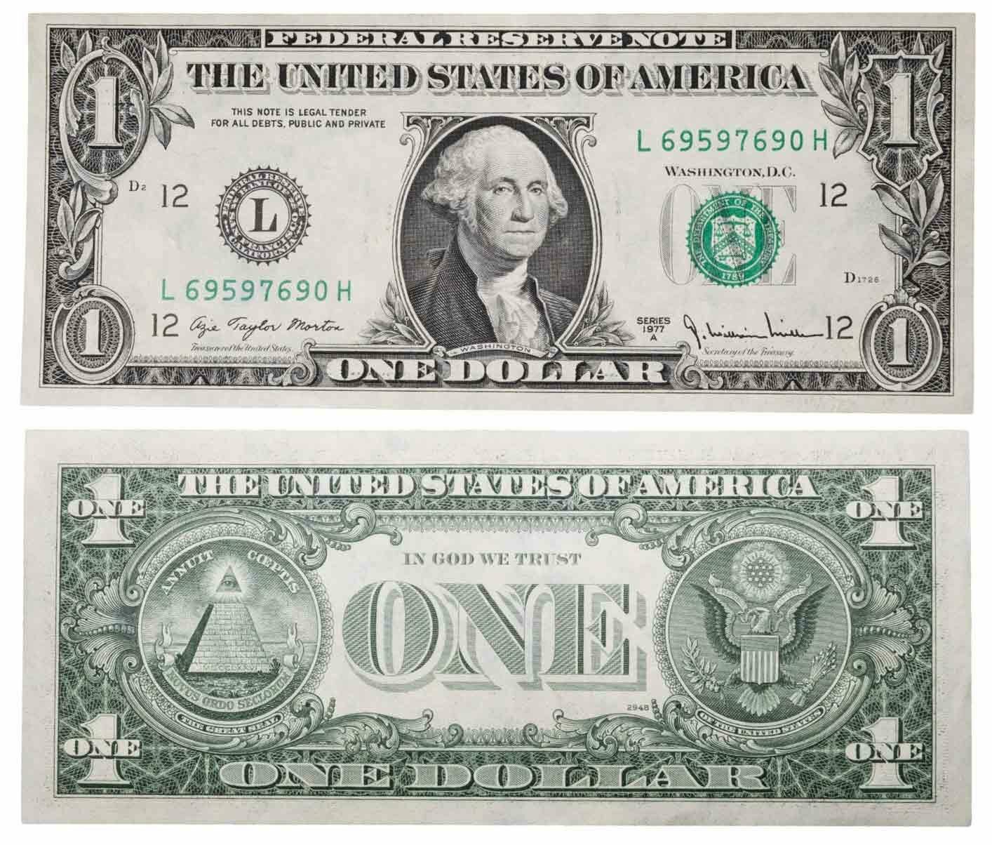 США 1 доллар 1977А год Pick 462b L-Сан Франциско